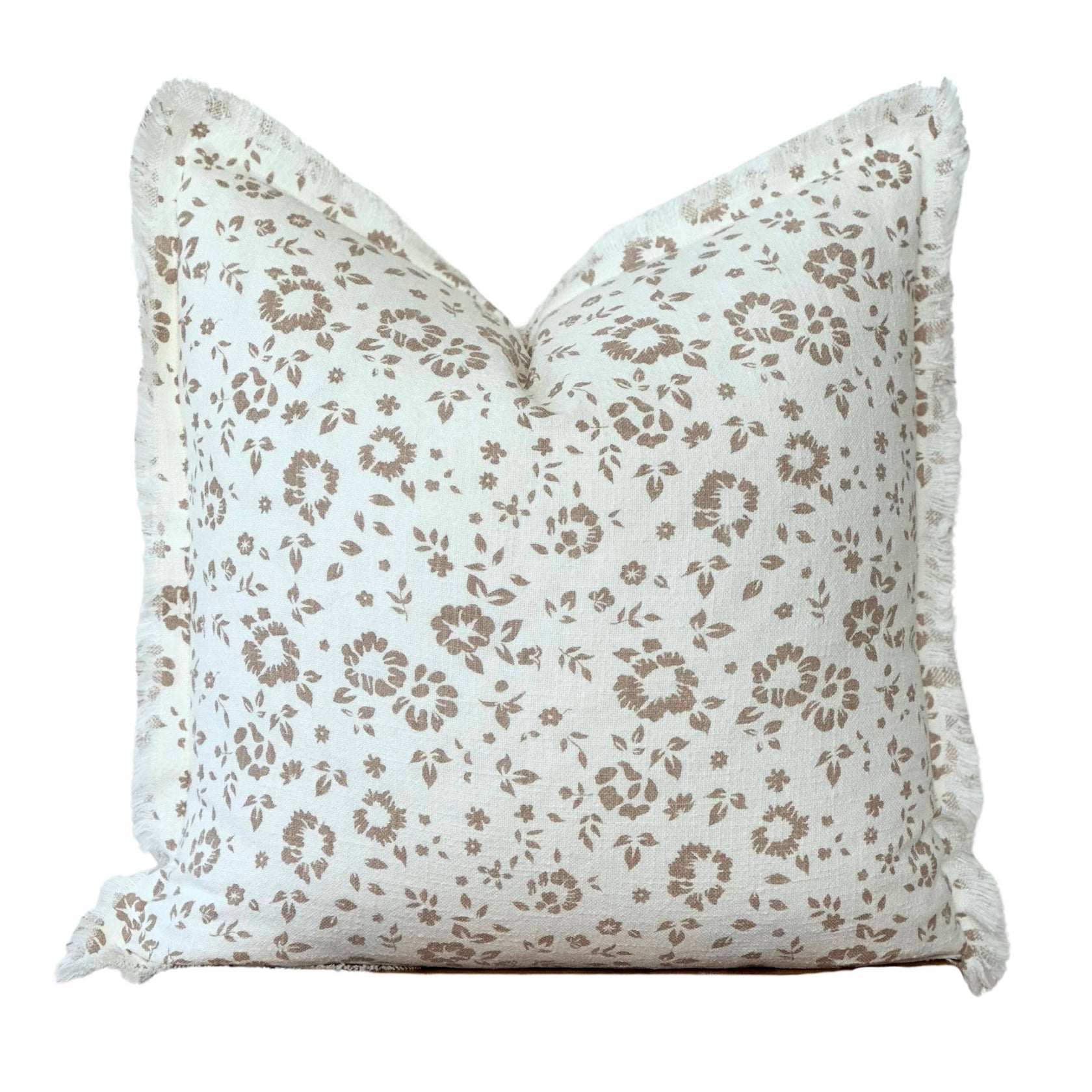 Floral Fringe Pillow Cover | Fleur + Fray Collection | Southern ...